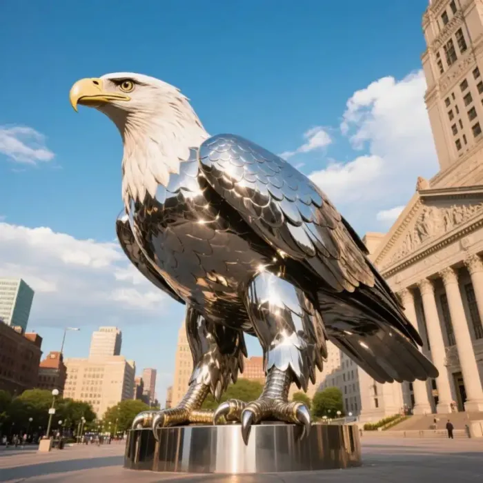 Large Metal Bald Eagle Statue Outdoor Eagle Statue For Sale DZN59 - D&Z ...