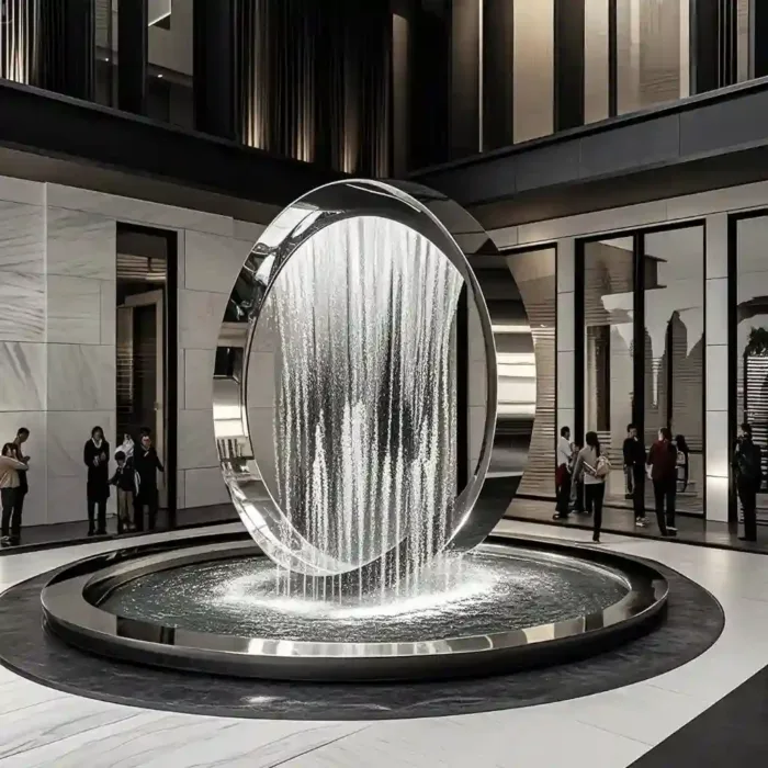 Hotel Lobby Water Feature Circular Indoor Waterfall Decor DZN-55 - D&Z ...