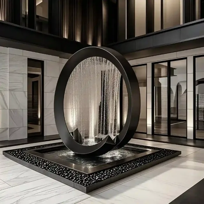 Hotel Lobby Water Feature Circular Indoor Waterfall Decor DZN-55 - D&Z ...