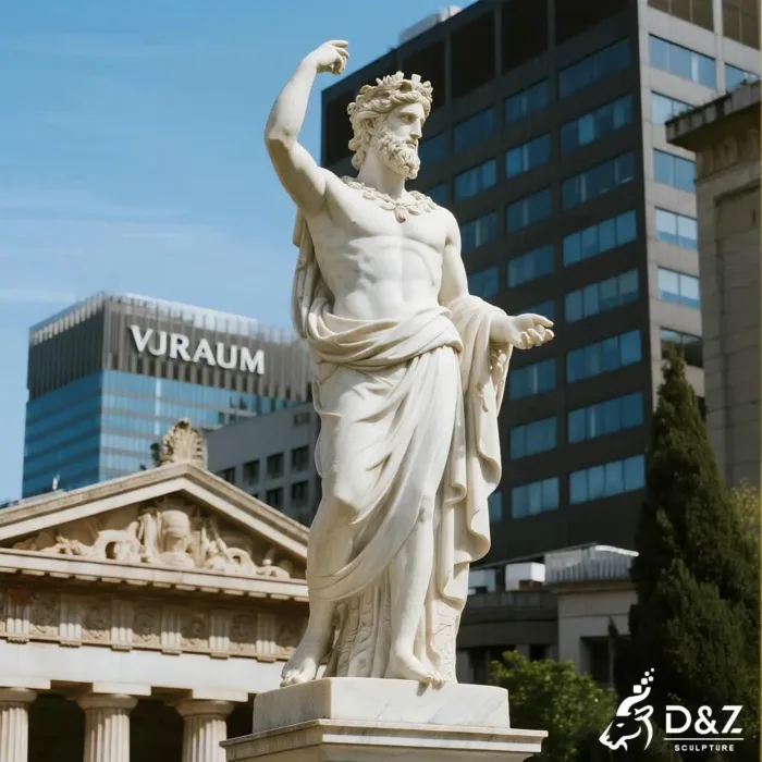 Majestic Marble Greek Zeus God Statue For Grand Projects DZN414 - D&Z ...