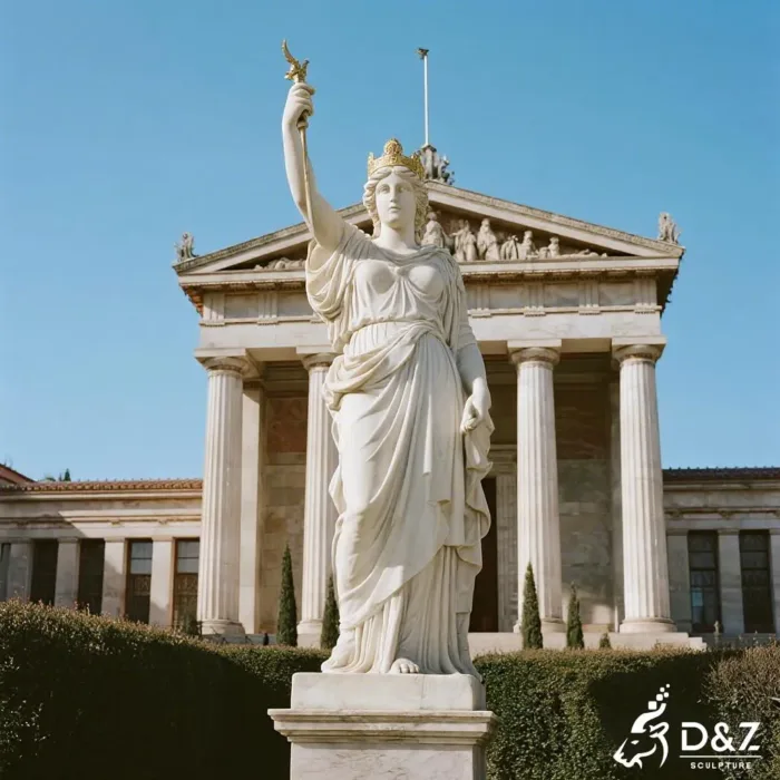 Majestic Greek Marble Athena Goddess Statue For Garden DZN415 - D&Z ...